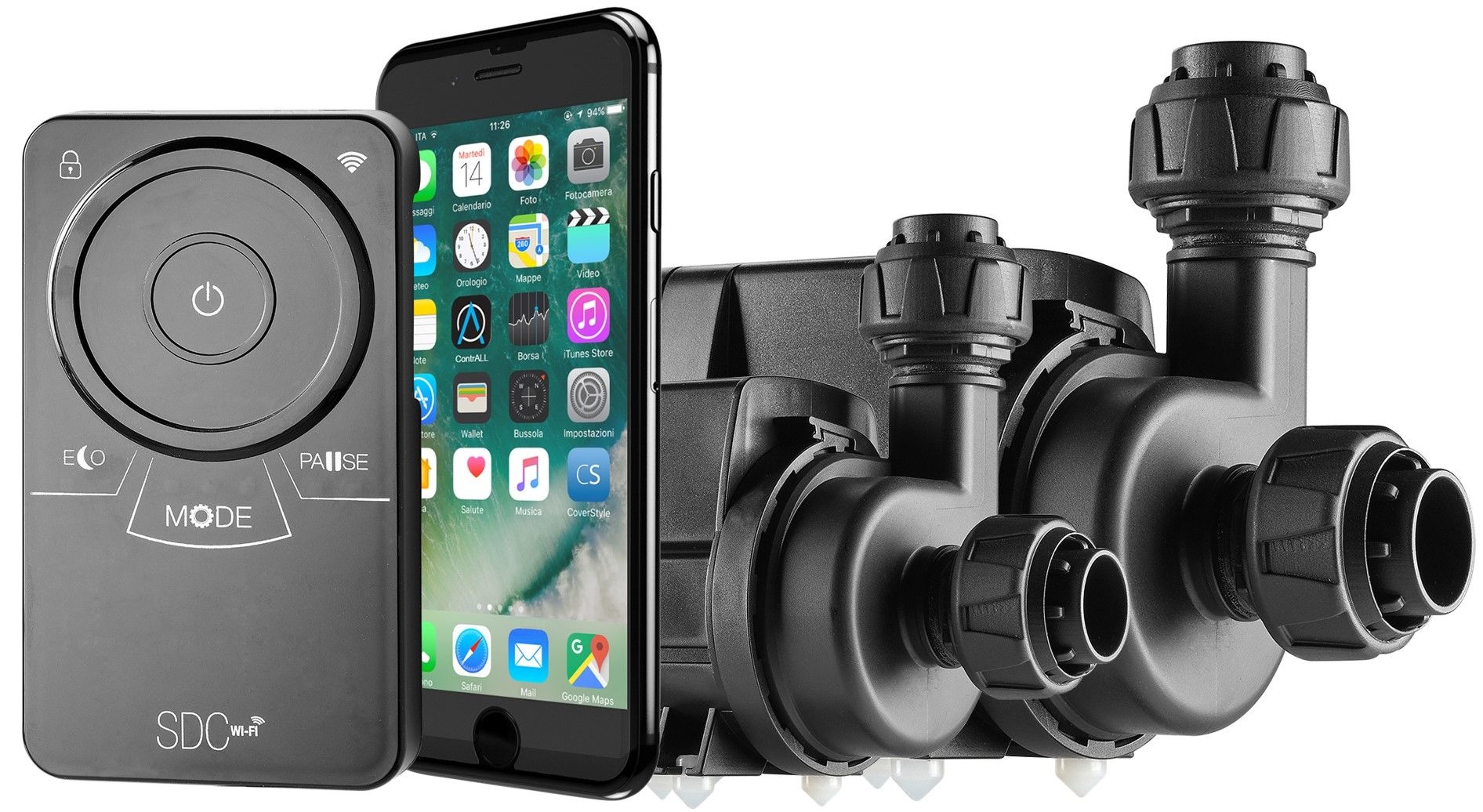 Sicce Syncra SDC 7.0 met WiFi controller | MaJa Koi