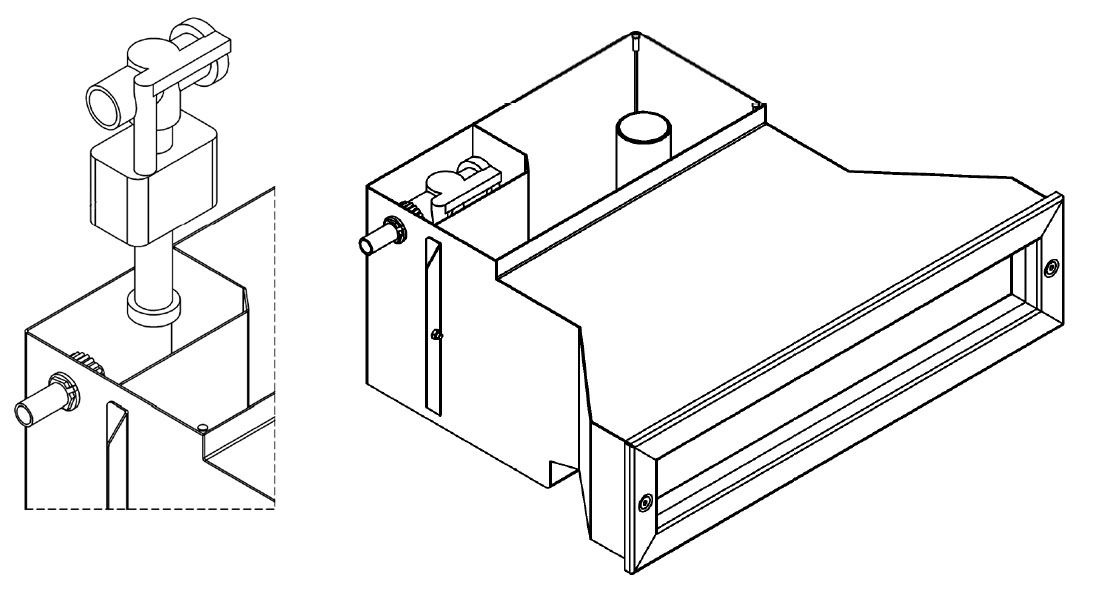 Waterniveau regelaar RVS SLIM skimmer | MaJa Koi