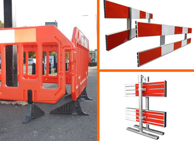 Verkeerswinkel #1 in afzetmaterialen, afzethekken, geleidebakens ...