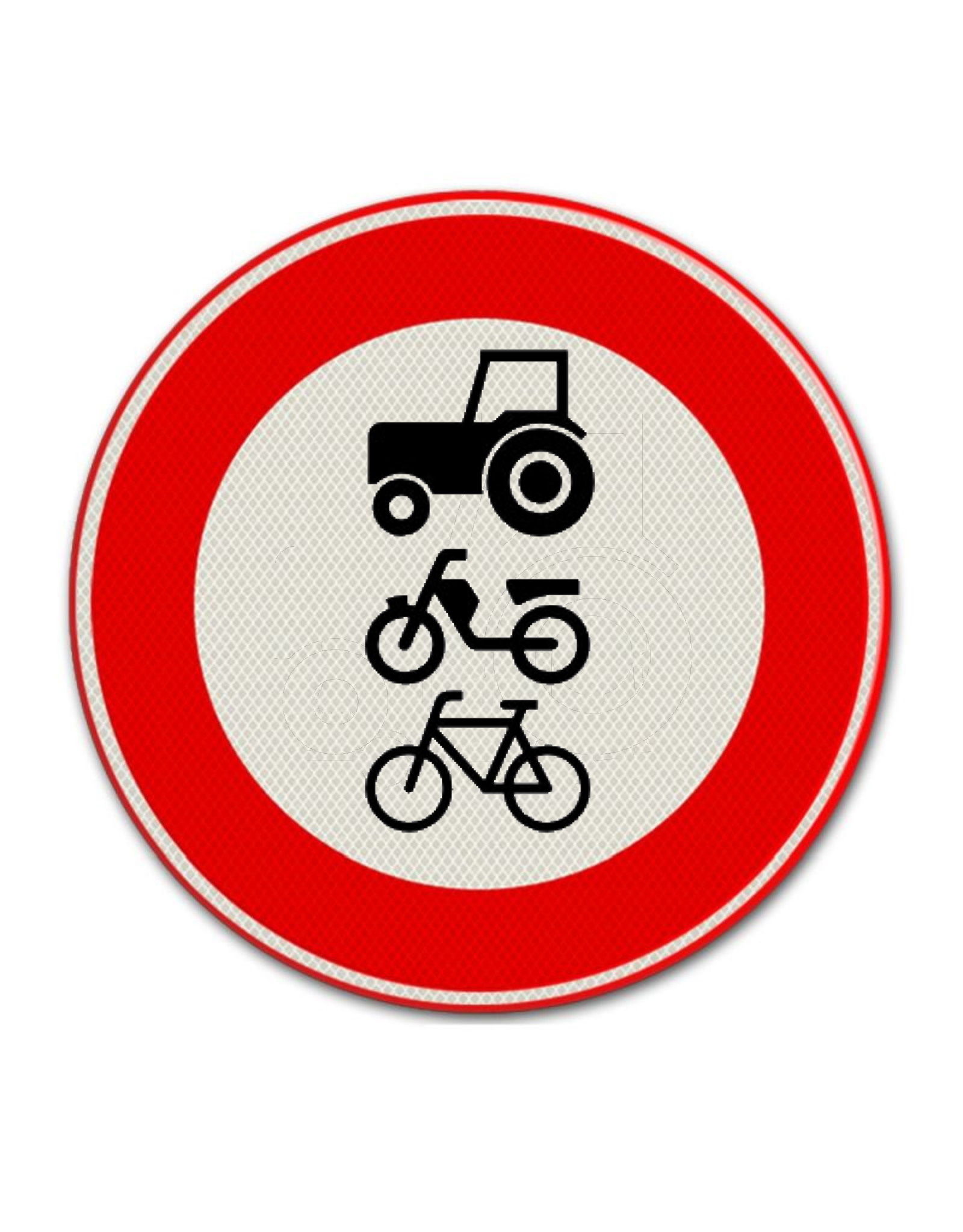 Verkeersbord C09, verboden voor langzaamrijdend verkeer - Verkeerswinkel.nl