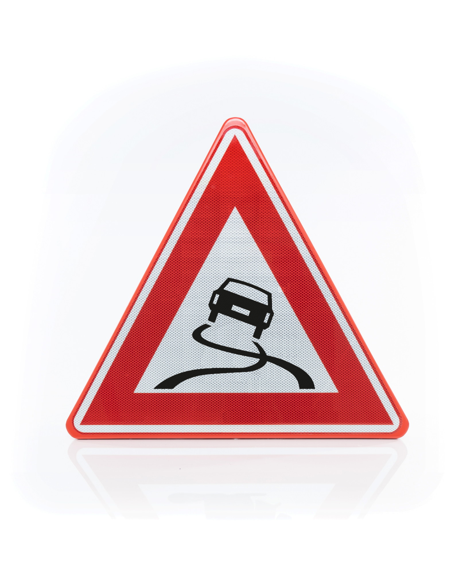 Verkeersbord J20 | Waarschuwing voor slipgevaar - Verkeerswinkel.nl