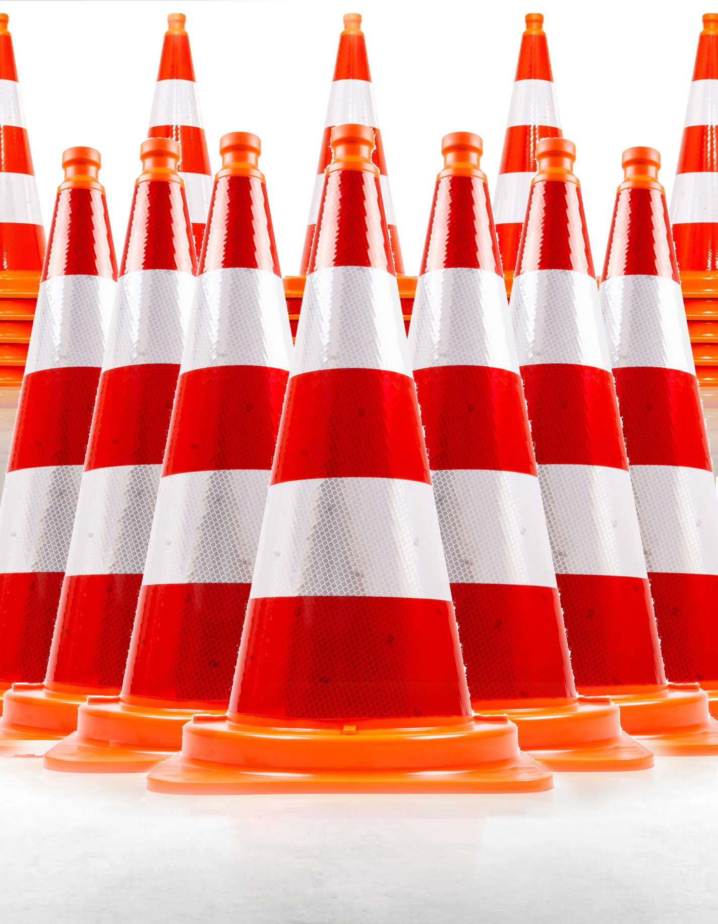 CROW Verkeerskegels 75 cm x 8ST, 16ST of 64ST | RWS / CROW Norm ...