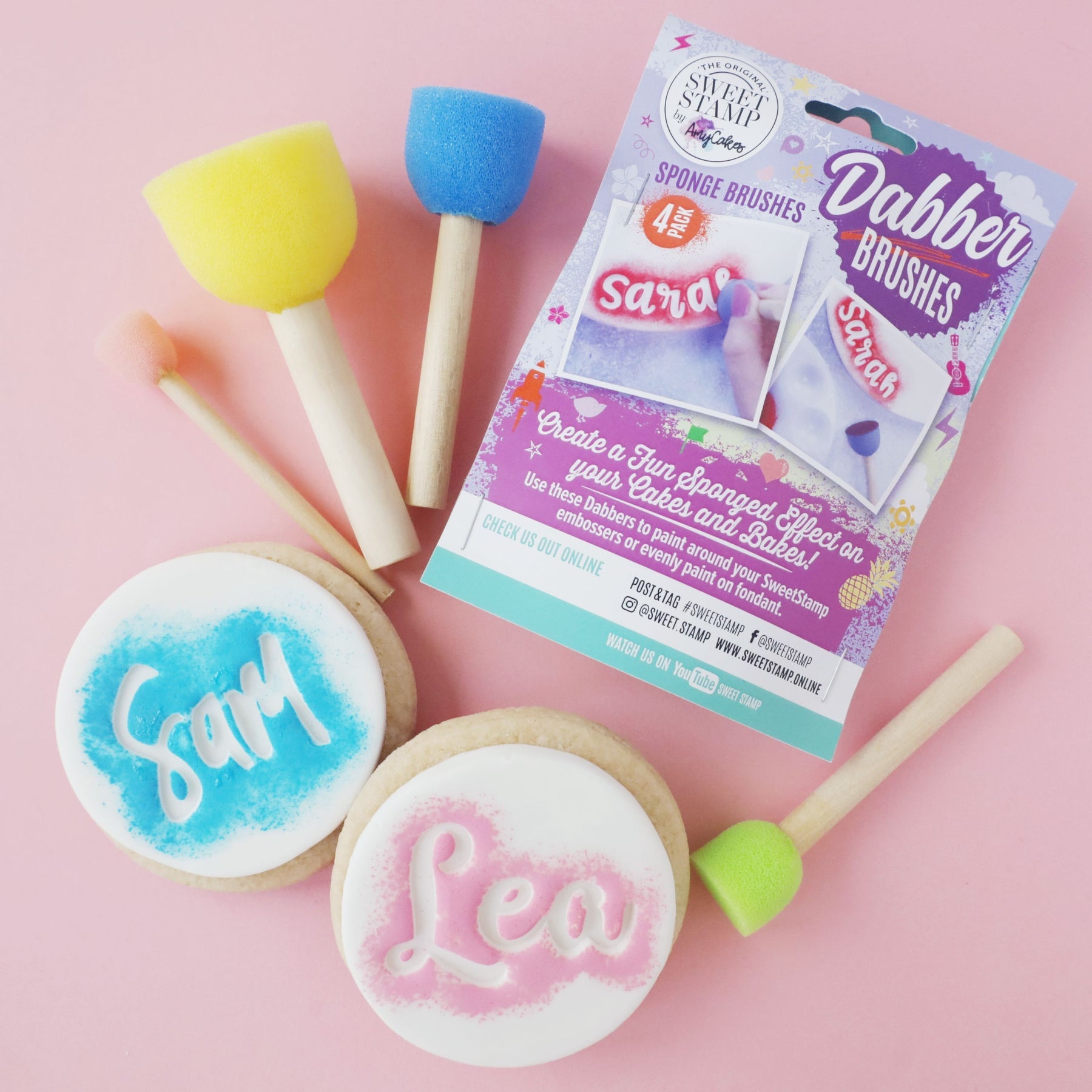 Sweet Stamp Dabber Brush Set/4 - Fun with Cakes