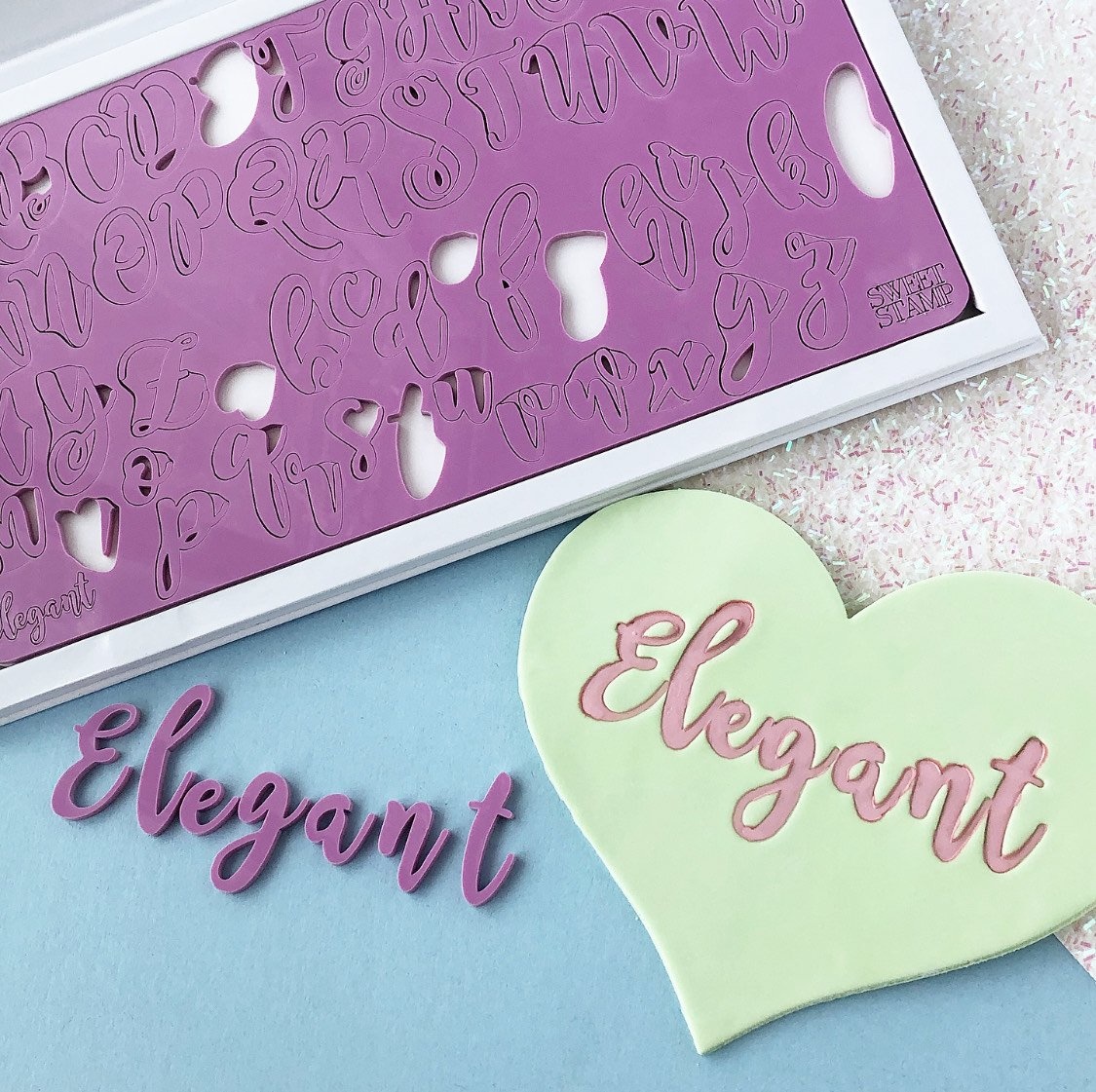 Sweet Stamp Letters & Cijfers Set Elegant - Fun with Cakes