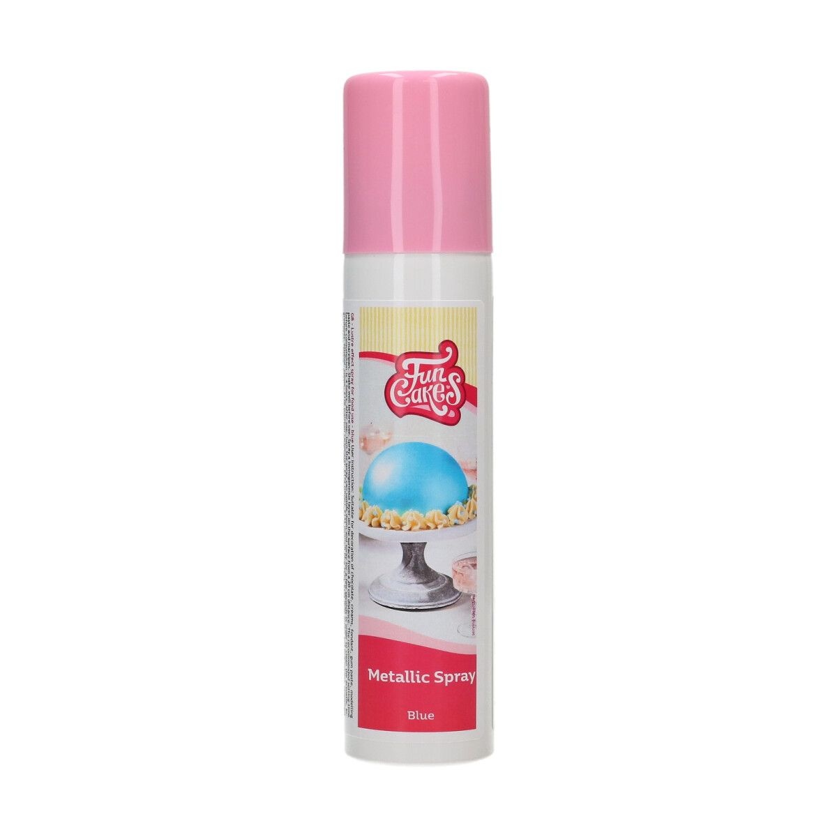 FunCakes Eetbare Metallic Spray Blauw 100ml - Fun with Cakes