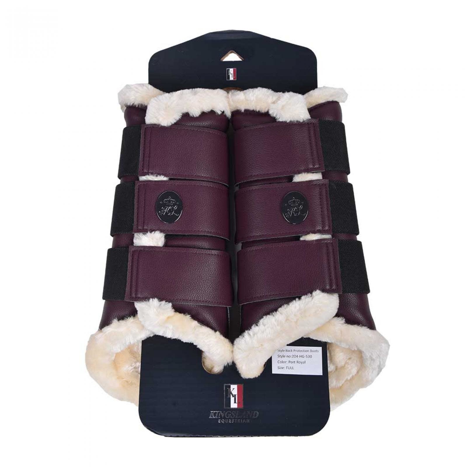 KL Inayat Back Protection Boots Red Port Royal Full - Aleashop