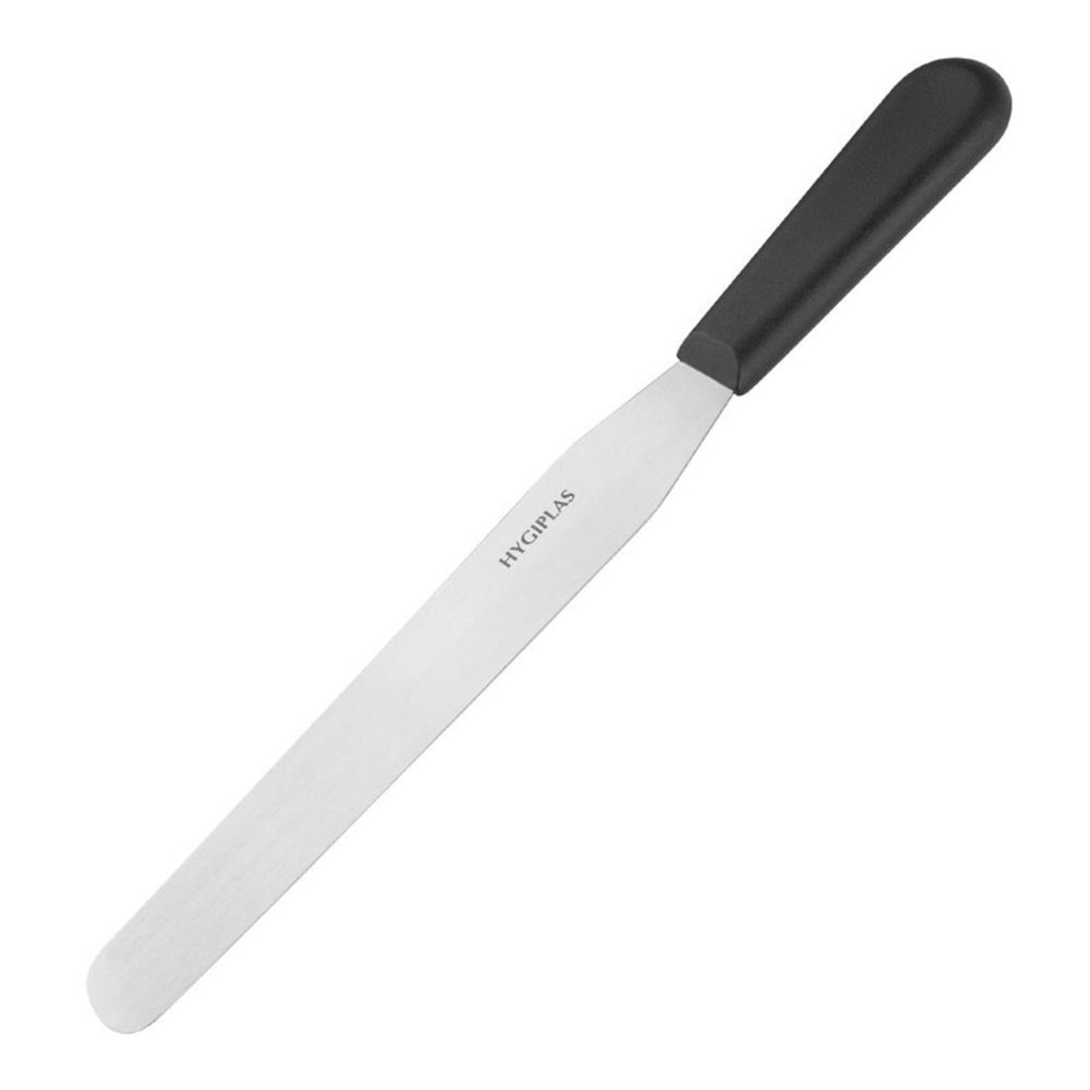 Hygiplas Paletmes Recht RVS zwart | 25,5(l)cm