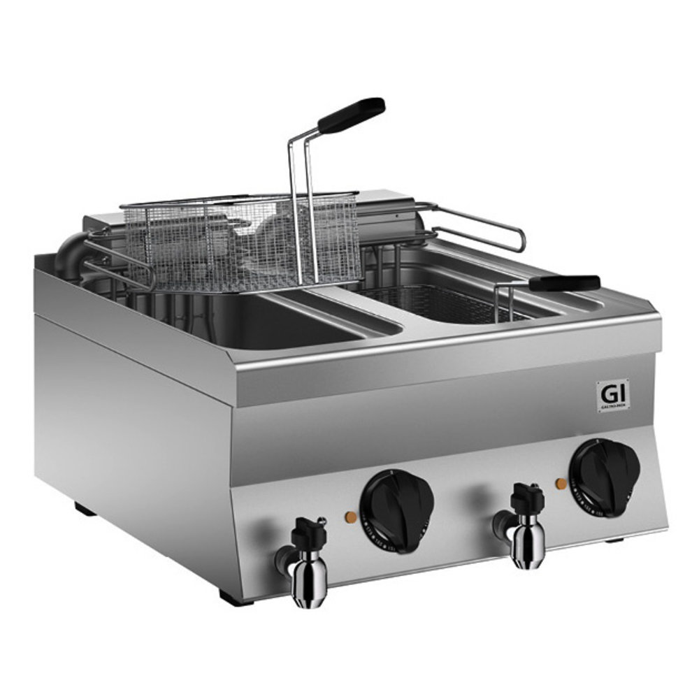 Gastro-Inox Friteuse | HP 650 | Elektrisch | 10+10L | 100°C/180°C ...