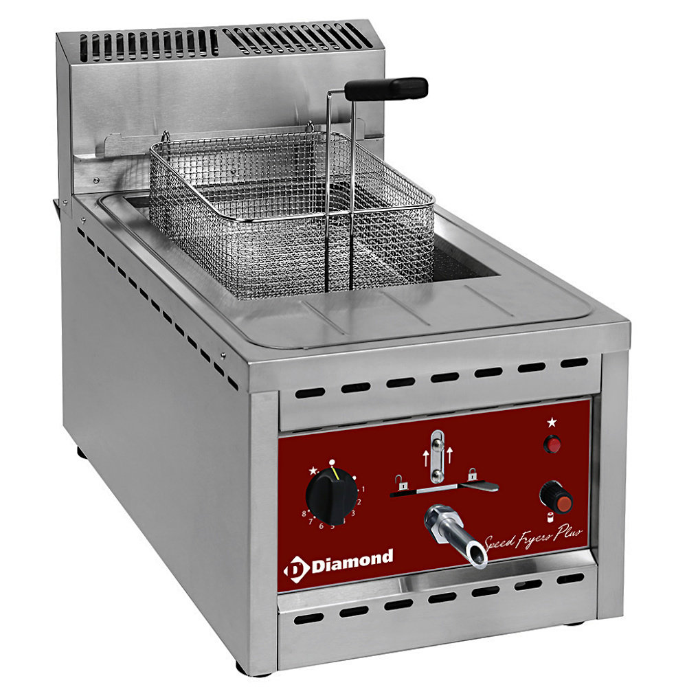 Diamond Friteuse | Gas | 12L | 100°C/190°C | 9kW | Aftapkraan ...