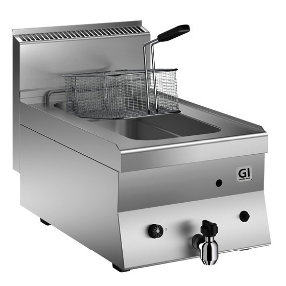 Gastro-Inox Friteuse | HP 650 | Gas | 8L | 50°C/200°C | 7kW | Piëzo ...