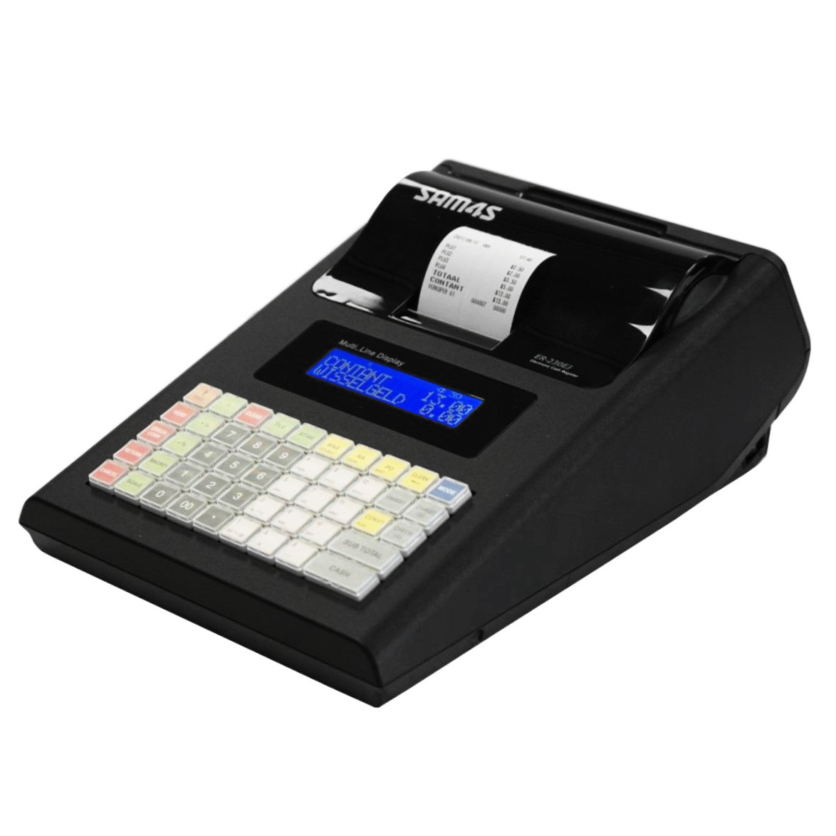SAM4S Mobiele Kassa | ER-230BEJ | 12 Preset-Toetsen | 2-Regeldisplays ...