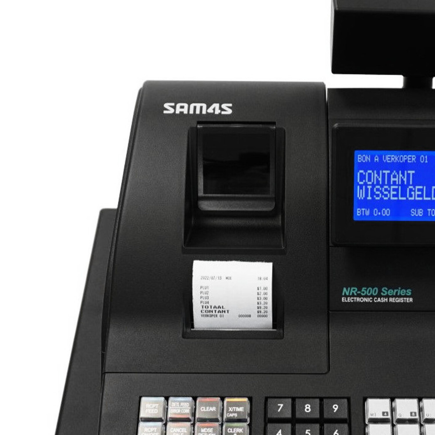 SAM4S Kassa | NR-520RB | 12 Preset-Toetsen | 8-/2-Regeldisplays | 2x ...