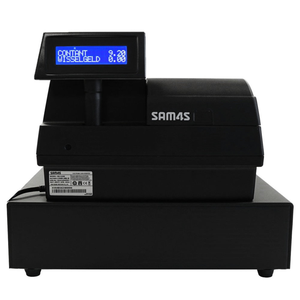 SAM4S Kassa | NR-520B | 60 Preset-Toetsen | 8-/2-Regeldisplays | 2x ...