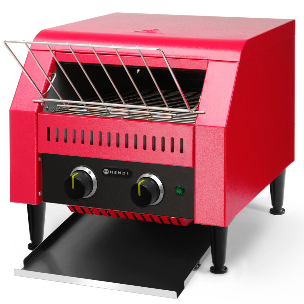 HENDI Doorlooptoaster | Rood | Dubbel | Max. 265/u. | 2.24kW (230V ...