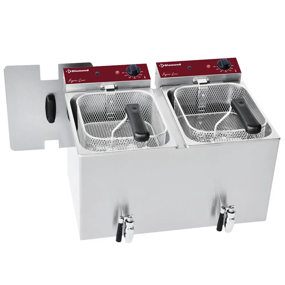 Diamond Friteuse | FRYERS LINE | Elektrisch | 8+8L | 0°C/190°C | 6kW ...