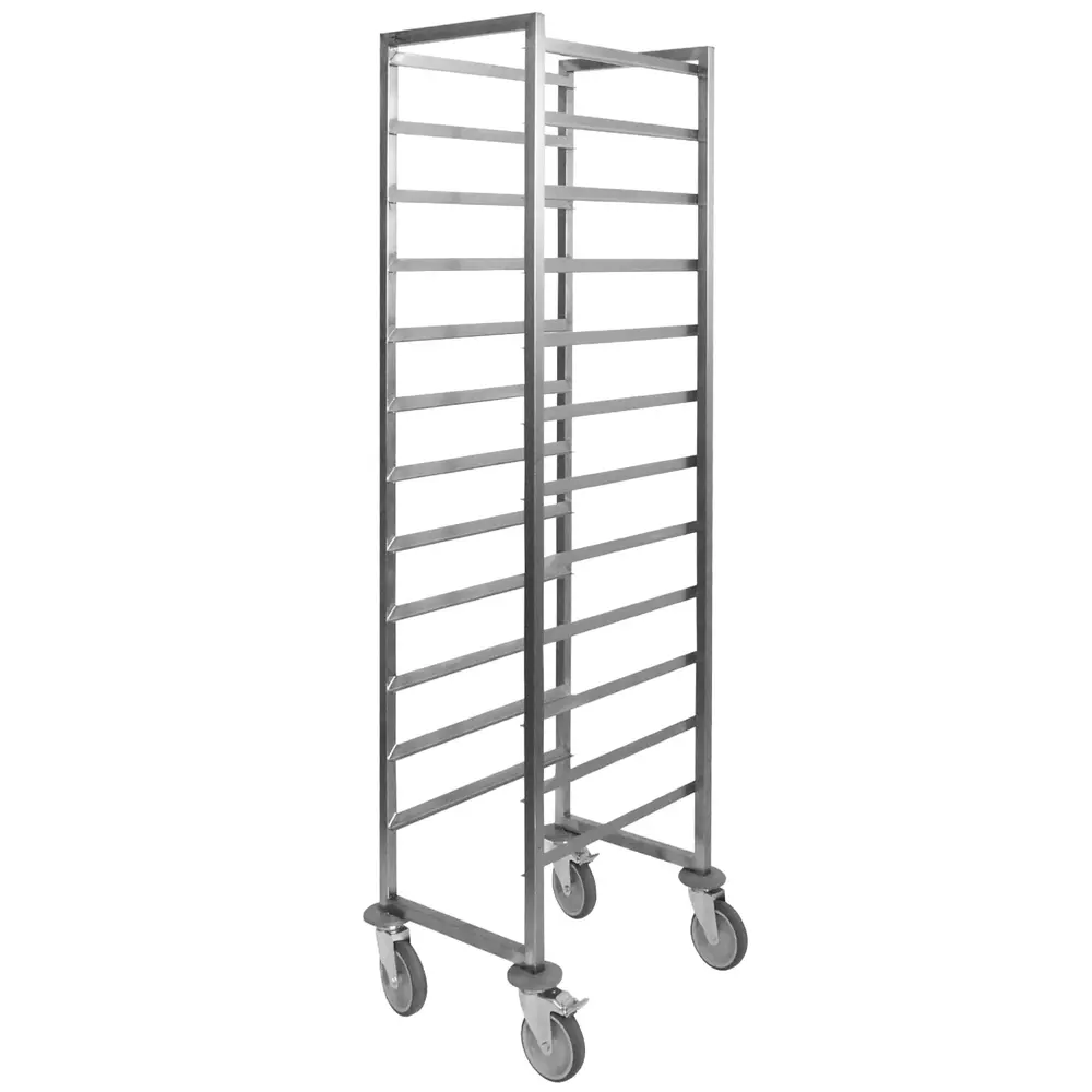 CombiSteel Regaalwagen | RVS | 20 Etages (1/1 GN) | Wielen (Geremd ...