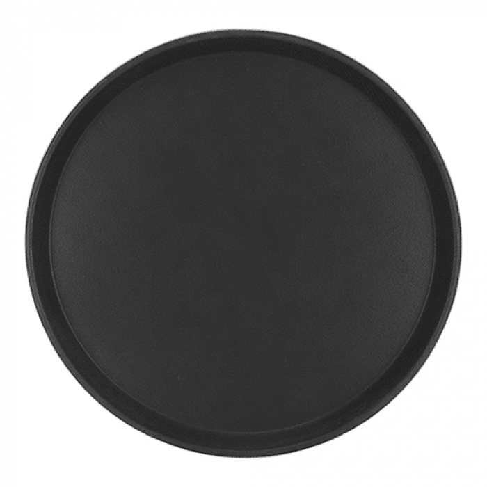 CaterChef Dienblad | Glasvezel | Zwart | Antislip | Ø450mm - Horecagemak