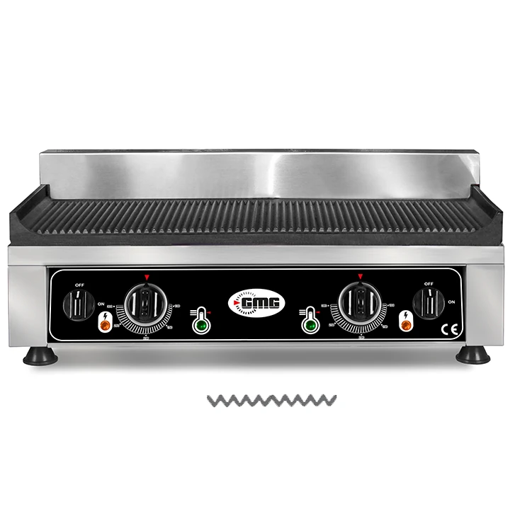 GMG Bak-/Grillplaat | Elektrisch | Gegroefd Oppervlak 520x240 ...