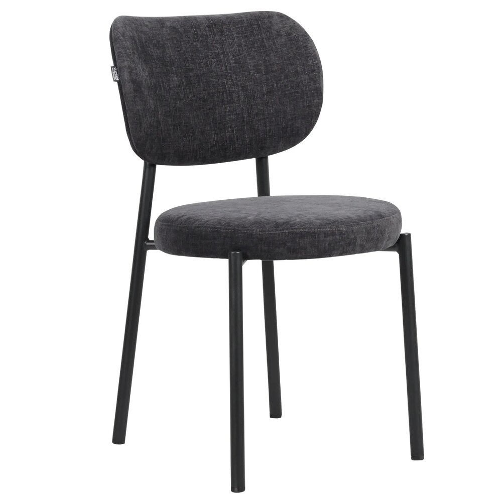 E.R.S. Stoel | Stof/Metaal | Antraciet | Zwart Frame | Indoor ...