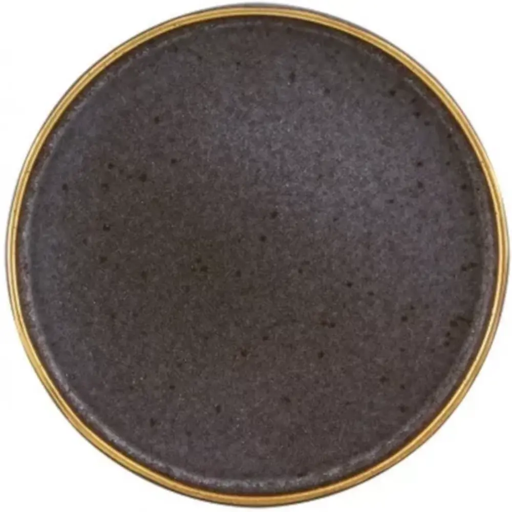 Vista Alegre Borden | GOLD STONE | Keramiek | Zwart | 6 Stuks | Ø180mm ...