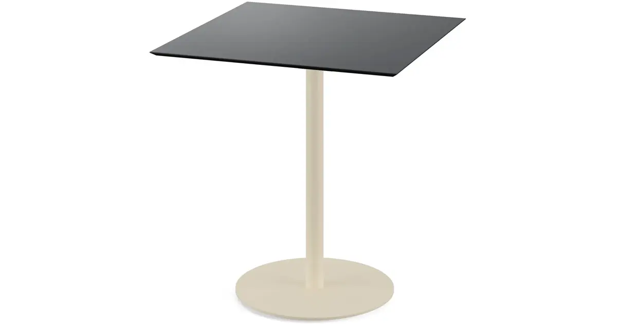 VEBA Inklapbare Tafel | URBAN | HPL/RVS | Zwart Blad | Zandkleurig ...