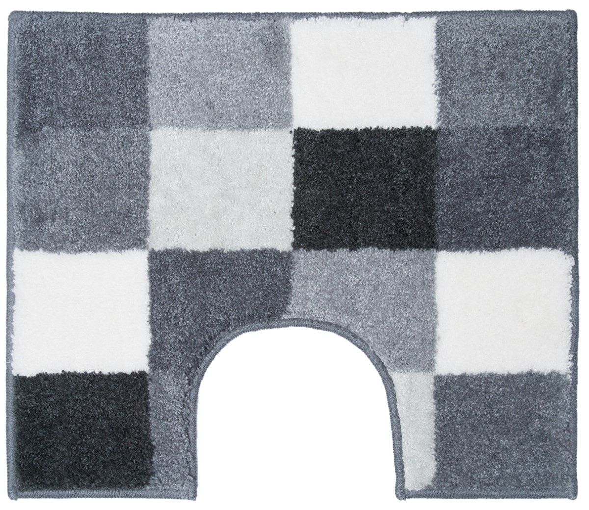 Blocks Badmat Grijs - Badmatten.nl