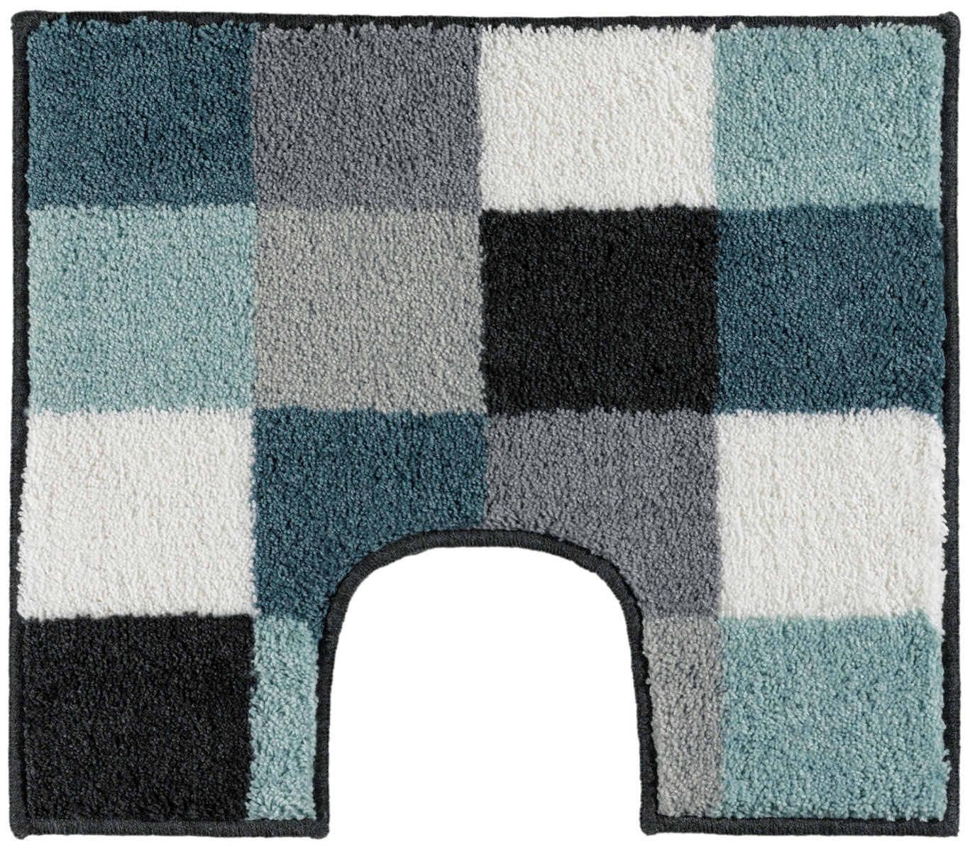 Blocks Badmat Oceaan blauw - Badmatten.nl