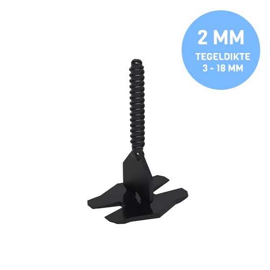 Rubi Cyclone Leveling Systeem Clips 2 mm 300 stuks - PH Tegeltechniek