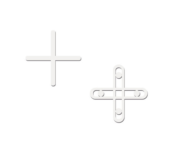 BIHUI Tegelkruisjes Cross 250 stuks - 5 mm. - PH Tegeltechniek