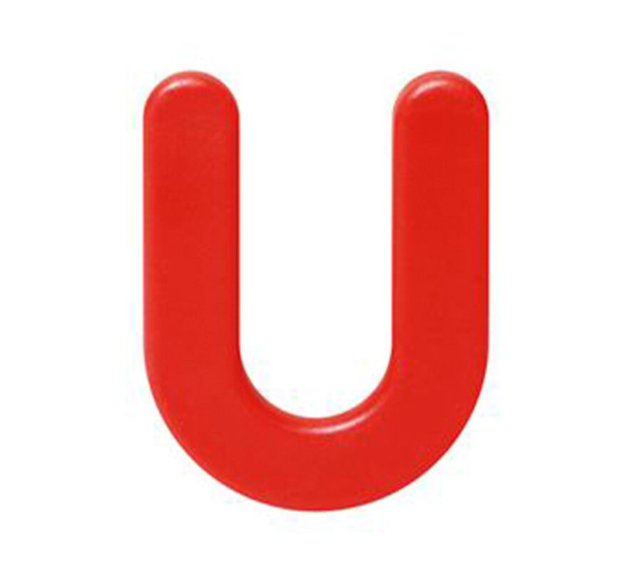 BIHUI Hoefijzer Vulplaat Rood 300 stuks 3 mm. - PHT