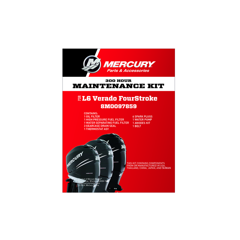 Mercury Service Kit L6 Verado FourStroke (2B144122 & below) (8M0097859 ...