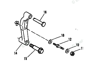 MerCruiser Shift Plate Kit BRAVO LEVER-SHIFT 863911A12 - Allesmarine.de