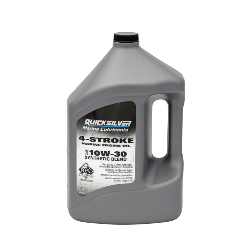 Quicksilver FCW® 10W-30 4-stroke Synthetic blend marine engine oil ...
