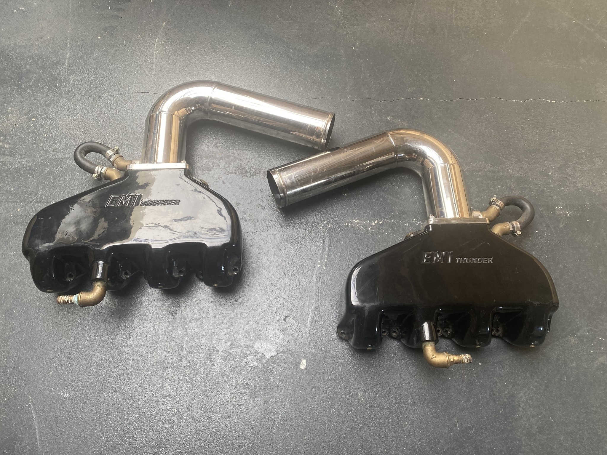 USED: 100% new condition: Eddie Marine Thunder Exhaust System with High ...