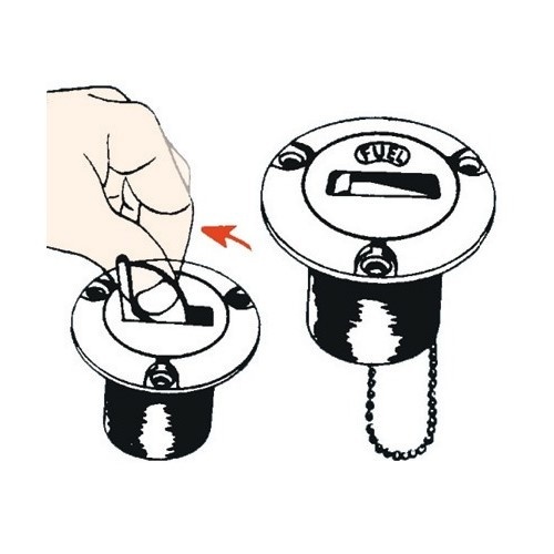 Deck Plug Chromed Brass Deck Plug - Allesmarine.de