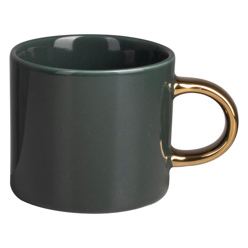 Gusta Gusta Mok 230ml donker groen - Goud