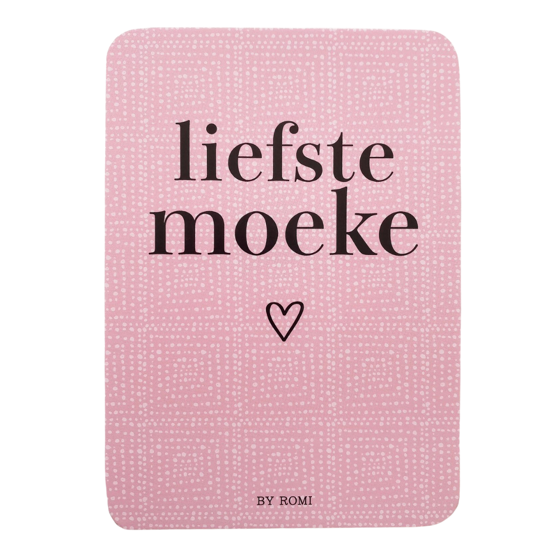 By Romi: kaart - liefste moeke - titatimi