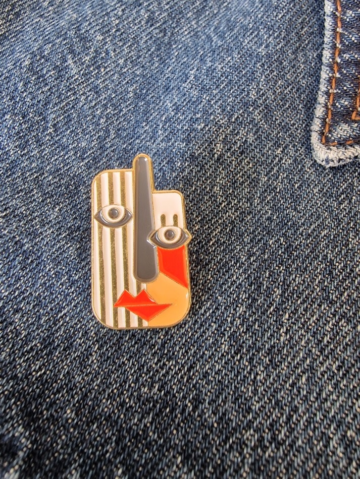 Le marché sucré: Pin - abstract gezicht - titatimi