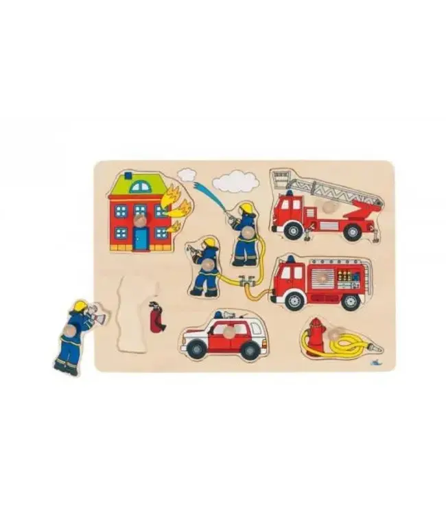 Goki Houten Steekpuzzel Brandweer - Thilo