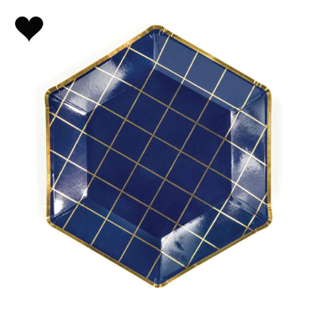 Borden golden grid (6st) - Jetjes & Jobjes