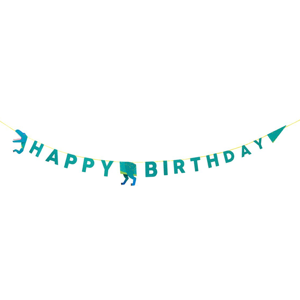 Happy Birthday slinger Party Dinosaurs (3.5M) Talking Tables - Jetjes ...