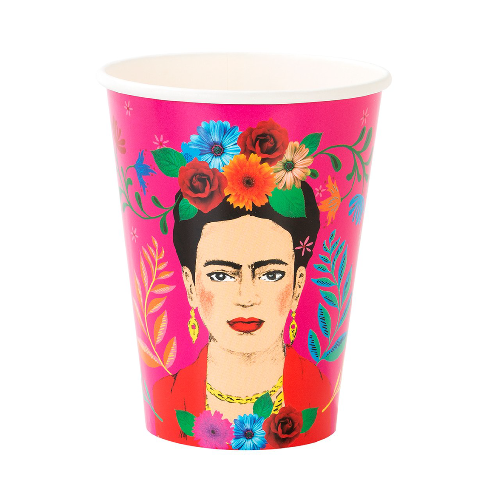 Boho bekers Frida Kahlo (8st) Talking Tables - Jetjes & Jobjes