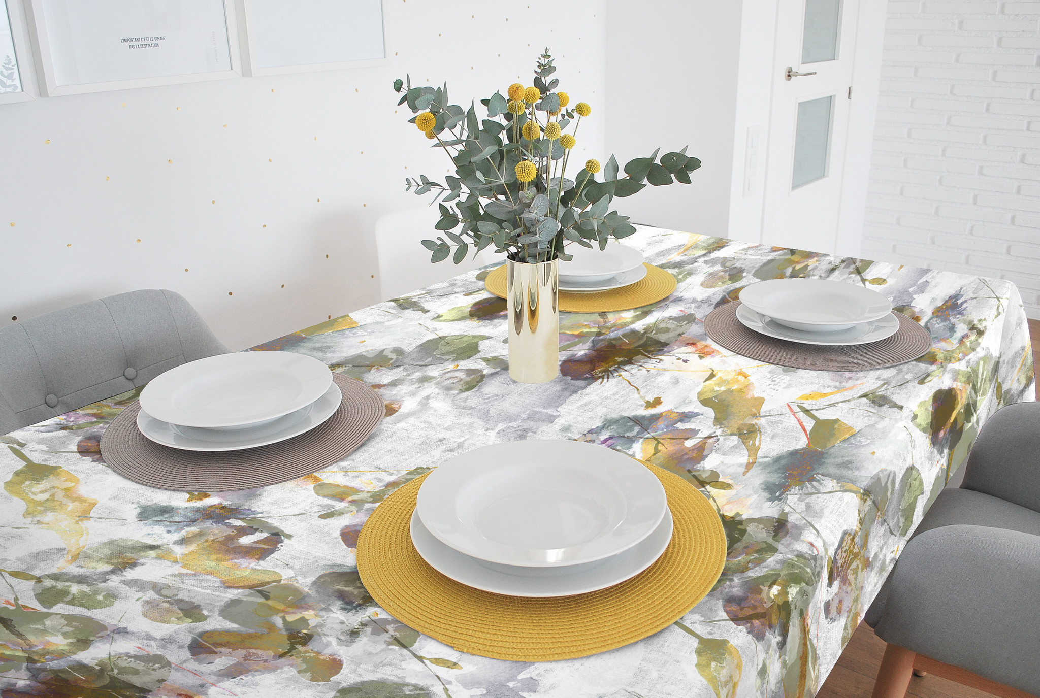 Textile de table enduit Goya