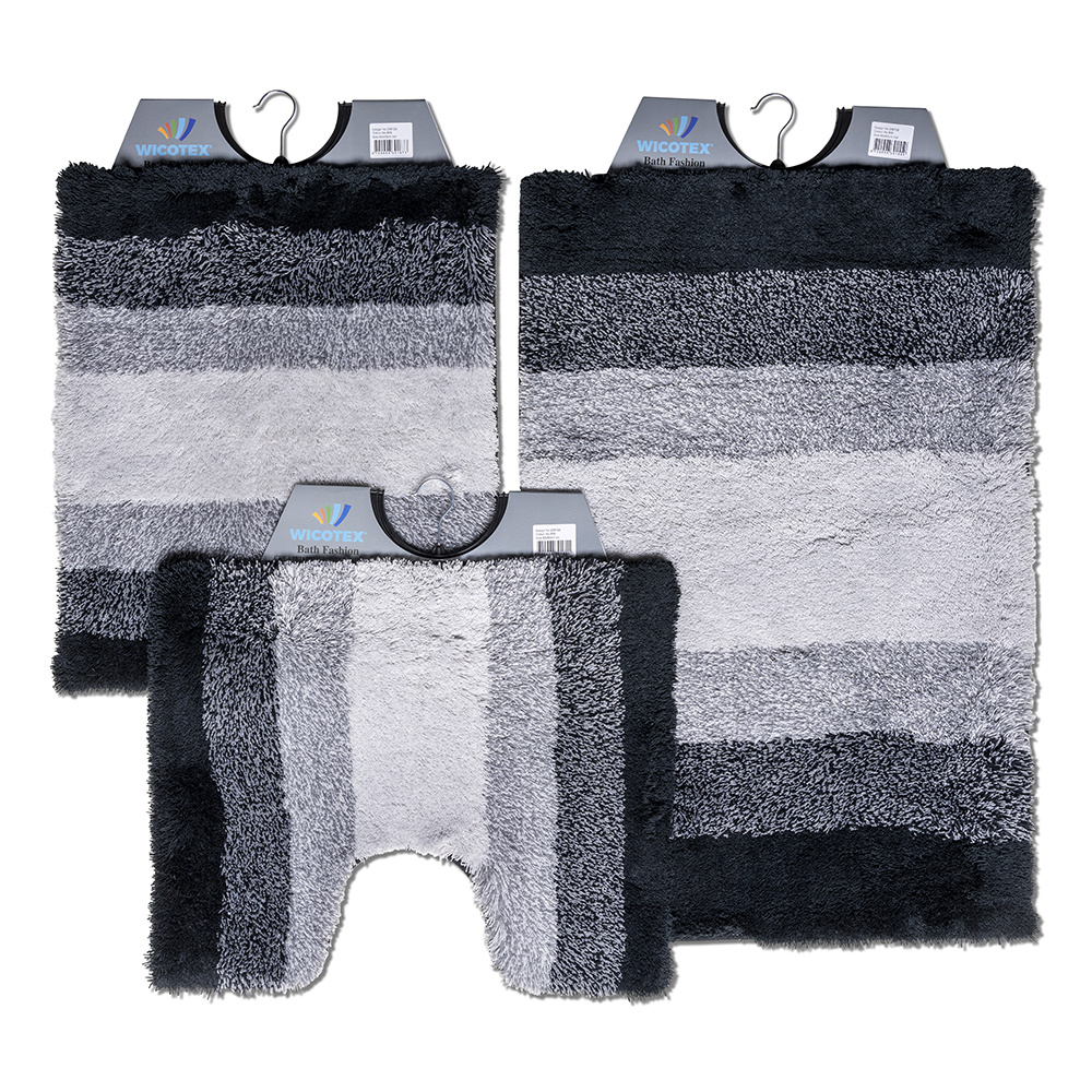 Bidet mat rainbow black grey 50x60cm
