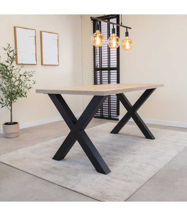 Lenzo robson Table à manger industrielle I Livraison Gratuite - DIMEHOUSE