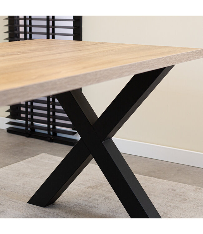 Lenzo robson Table à manger industrielle I Livraison Gratuite - DIMEHOUSE