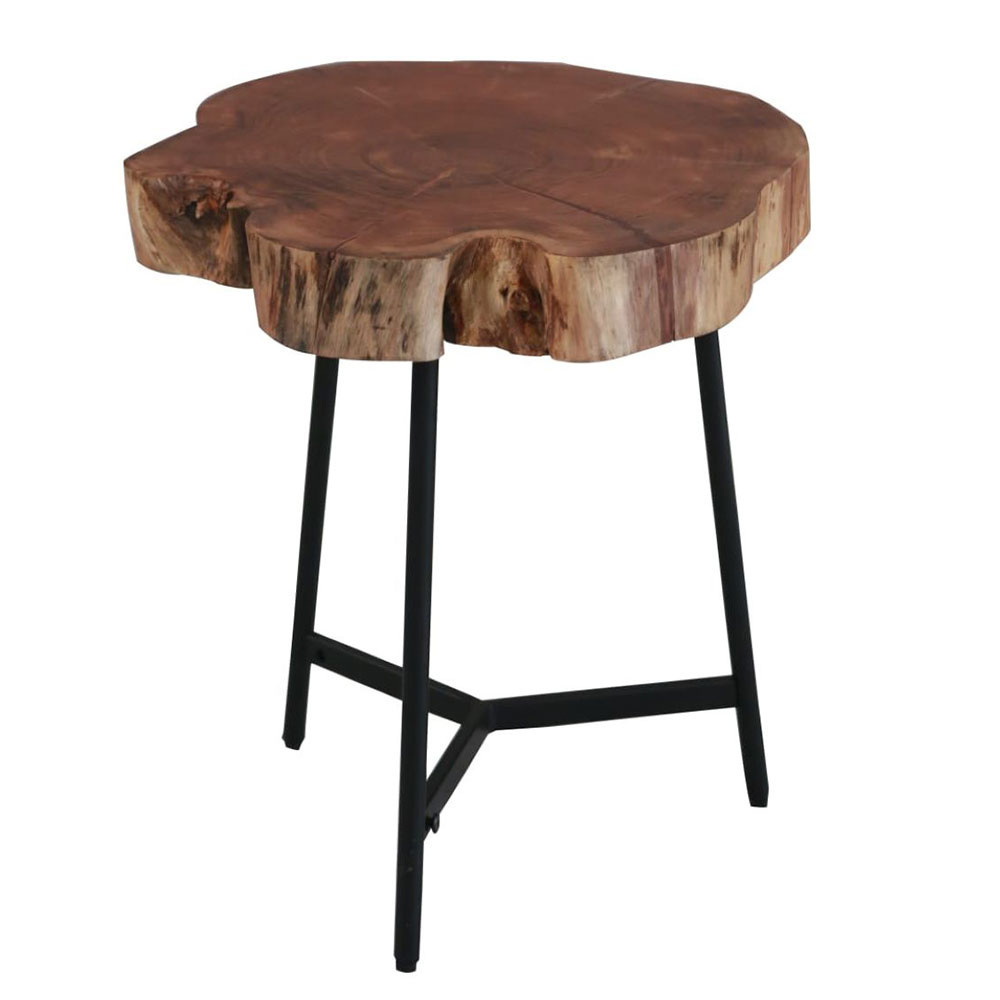 Chelsey Table Basse Industrielle Tronc D'Arbre I Livraison Gratuite ...