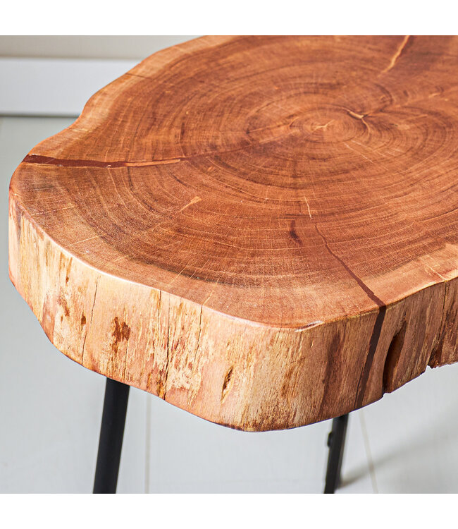 Chelsey Table Basse Industrielle Tronc D'Arbre I Livraison Gratuite ...