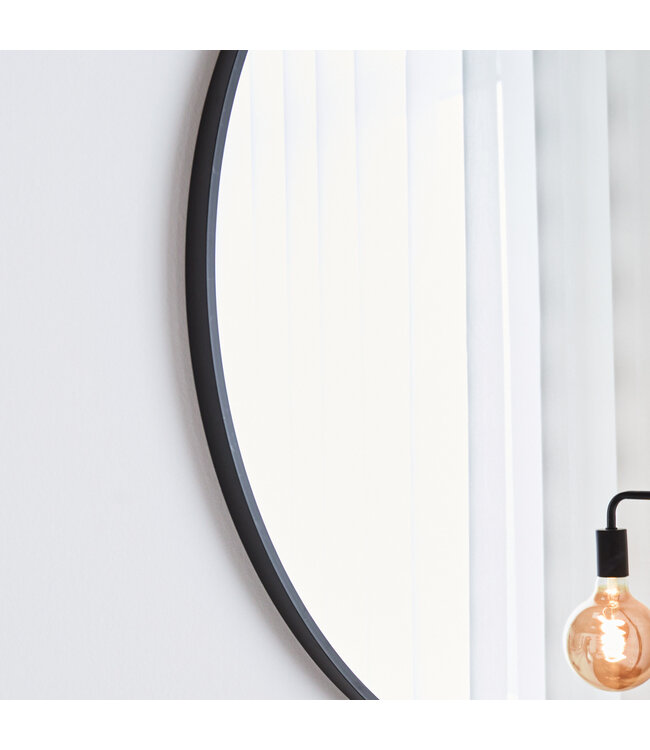 Miroir rond noir Rosie Ø80 cm - DIMEHOUSE