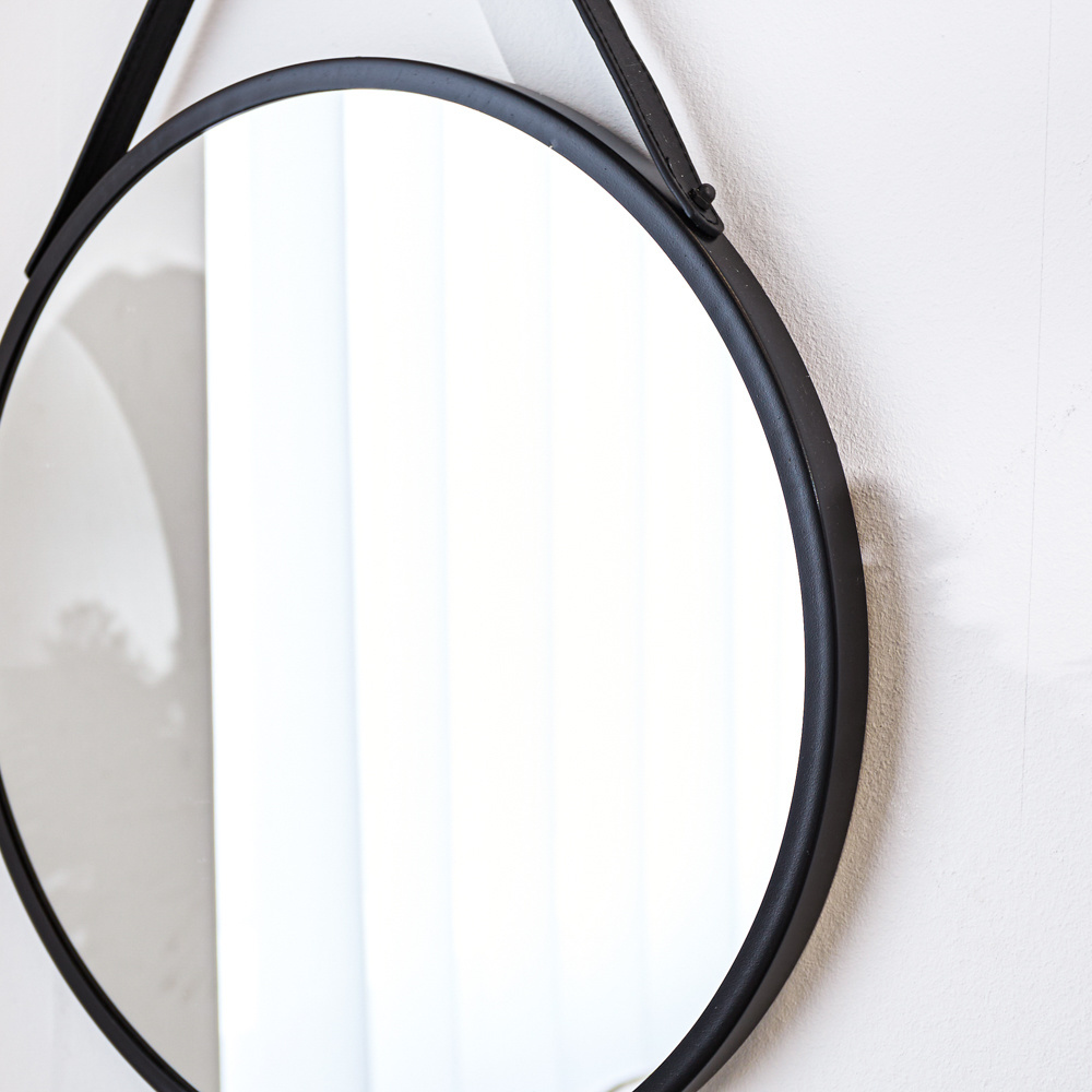 Miroir rond noir River Ø38 cm - DIMEHOUSE